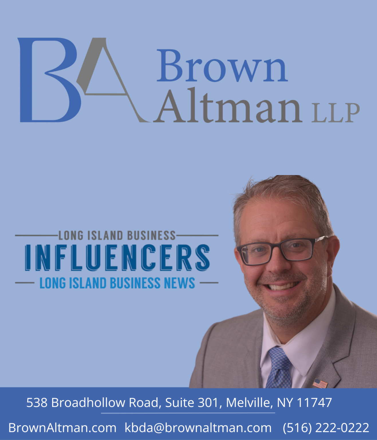 Keith Brown Named 2025 Law Influencer by LIBN - Brown Altman, LLP
